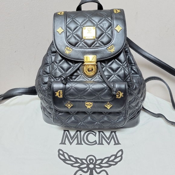 MCM | Bags | Authentic Vintage Mcm Quilted Backpack | Poshmark